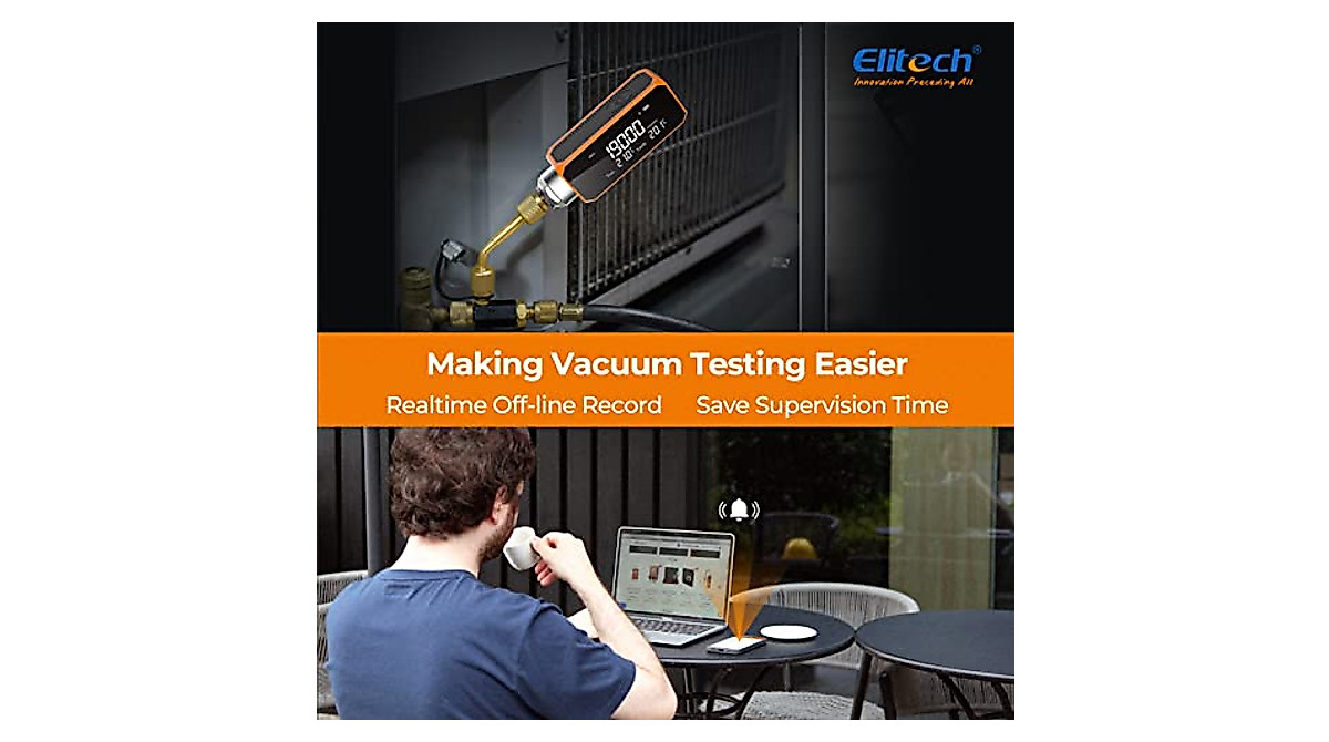 Elitech VGW-Mini Wireless Digital Vacuum Gauge for HVAC