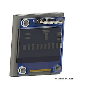 Bud Box PC-11478 Enclosure Bezel .96inch for OLED 128 x 64 Arduino / Raspberry Pi Project, Black