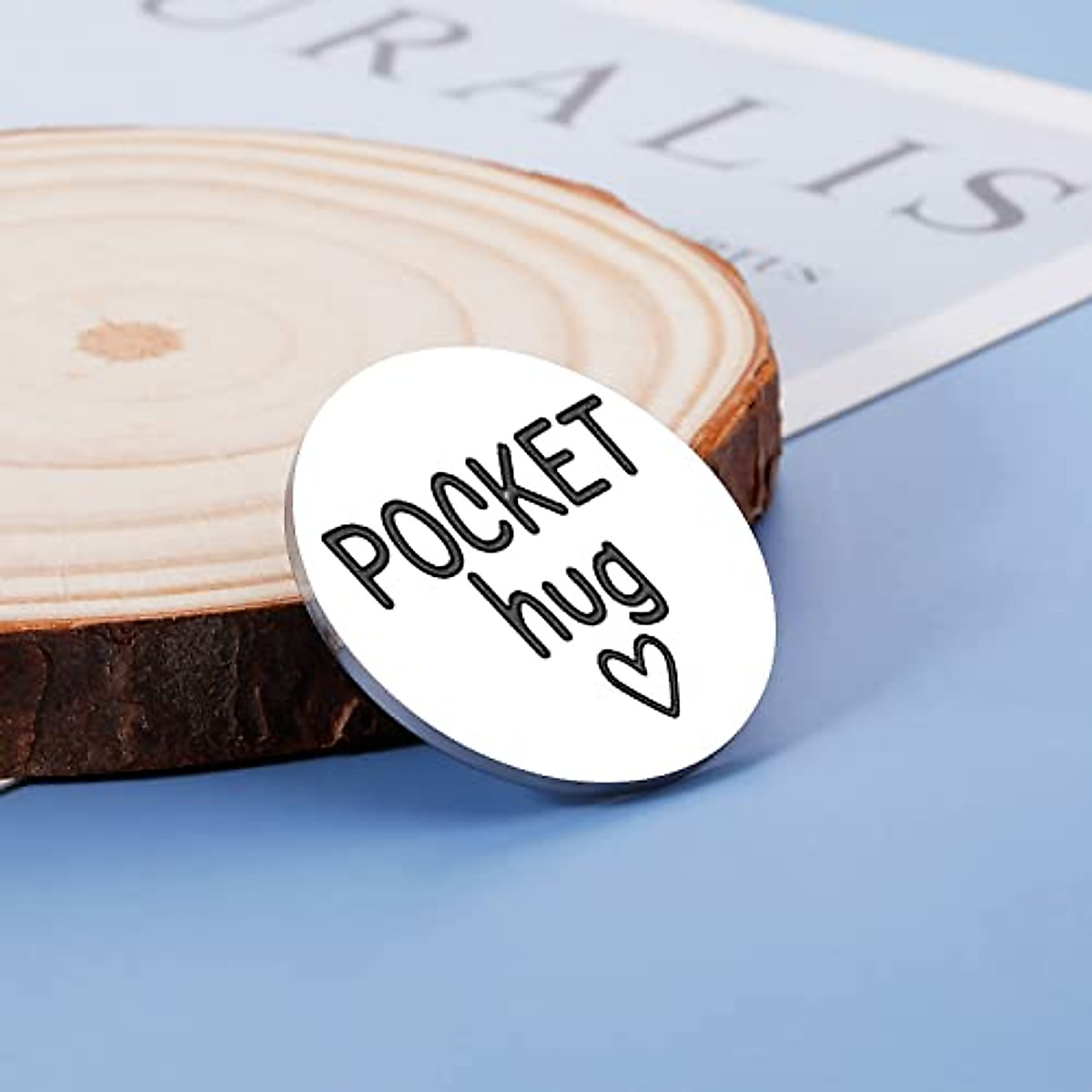 Inspirational Gift for Son Daughter Pocket Hug Token From Mom Dad Family Drive Safe for New Driver Her Kids Valentines Day Christmas Gifts for Boy Girl Stocking Stuffers Birthday Present for Him Her