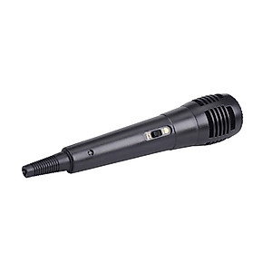 Floralby Handheld 6.5mm Wired Uni-Directional Dynamic Karaoke Microphone with Audio Cable - Black