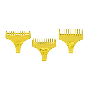 Wahl Professional T Blade Trimmer Guide Set (#1/2, 1, and #1 1/2) Great for Professional Stylists and Barbers - Model 3059 Guides measure 1/16”, 1/8”, and 3/16”