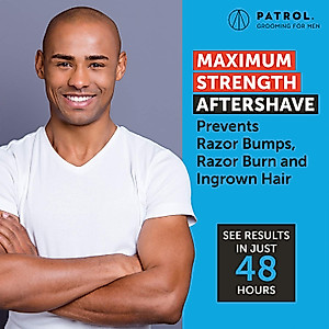 Bump Patrol Maximum Strength Aftershave Formula - After Shave Solution Eliminates Razor Bumps and Ingrown Hairs - 2 Ounces