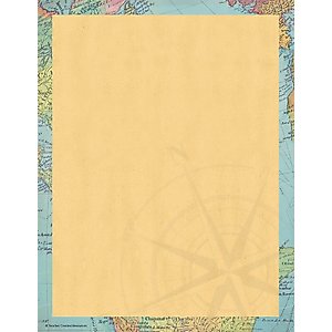 Teacher Created Resources Travel the Map Computer Paper, 8.5" x 11", 50 Sheets