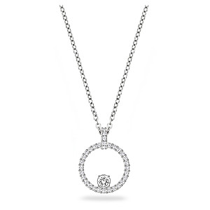 SWAROVSKI Creativity Women's Pendant, Circular, White, Rose gold-tone plated
