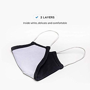Guria Fashion Protective Cloth Face Mask, Washable Reusable Spandex Fabric - Unisex, 20+ Colors Available