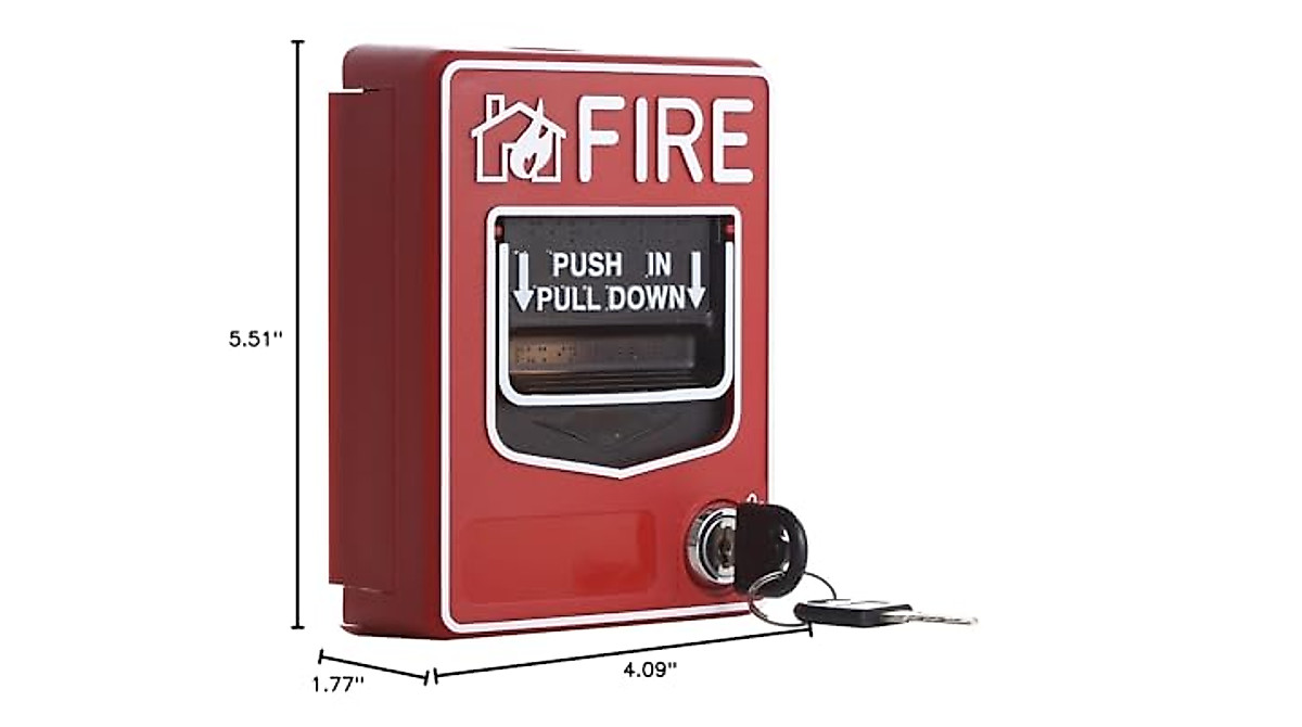 UHPPOTE Wired Fire Alarm Station - Dual Action Manual Call Point