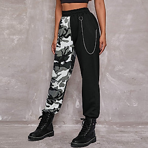 Womens Fall Pants with Pockets Yoga Activewear Jogger Capri Sweat Lounge Pants Cinch Bottom Joggers with Pockets Grey