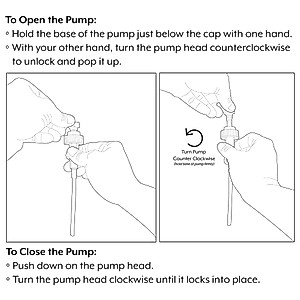Cornucopia Brands 28-400 Replacement Pumps for Soap Dispensers/Lotion Bottles (6-Pack); Plastic Standard Size Replacement Pump Parts w/ 9-Inch Dip Tubes
