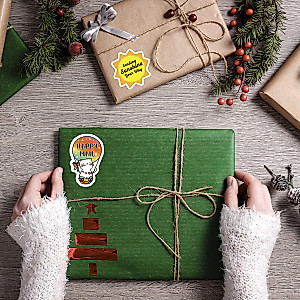 Muminglong 1.5 Inch Happy Mail Cat Sticker,Mail Sticker,Mail Carrier Sticker, Small Business, Handmade Sticker,Packaging Sticker, 500 PCS