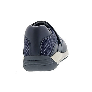 Drew Trust, Womens Velcro Mary Jane Orthopedic Comfort Shoe, Navy Leather, 10.5 Wide (D)