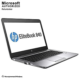 HP EliteBook 840 G3 - 14” FHD, Intel Core i5-6300U 2.4Ghz, 8GB DDR4, 256GB SSD, Bluetooth 4.2, Windows 10 64 (Renewed)