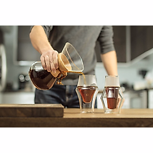 KRUVE - Excite & Inspire | Coffee Glasses | Clear | 150ml x 2