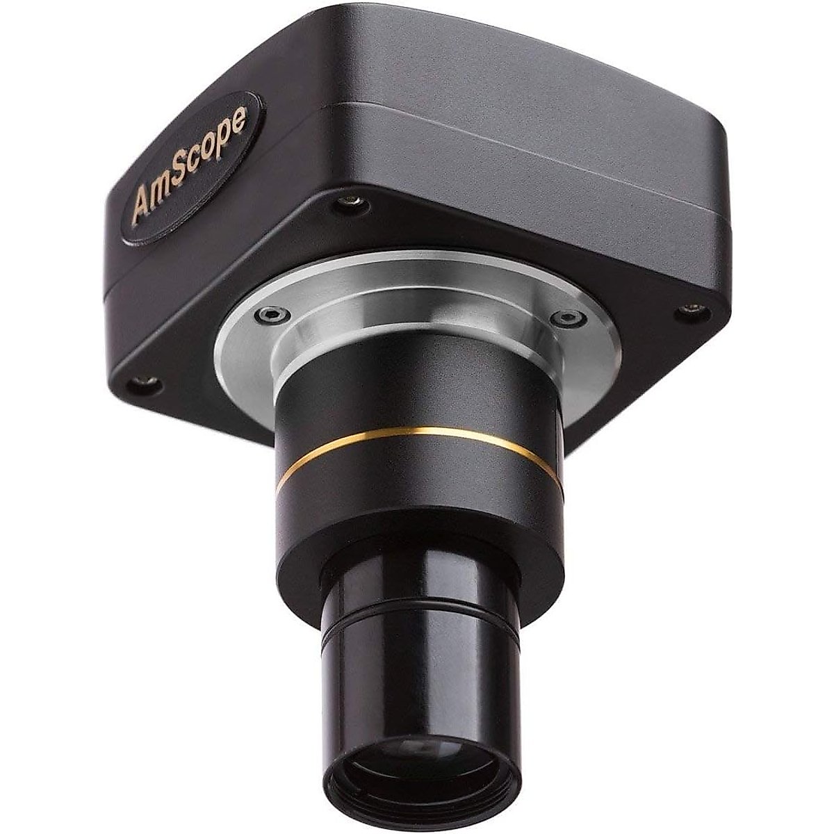 AmScope MU500-PB10 5MP USB Camera for Microscopes + Software + Test Slides, Compatible with Windows XP/Vista/7/8 and Mac OS 10.6 & Up