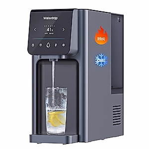 [Hot and Cold] Waterdrop WD-A1 Countertop Reverse Osmosis System, NSF/ANSI 58 Standard, Bottleless Water Cooler, 6 Temperature Settings Hot Cold & Room Water Dispenser, 2:1 Pure to Drain