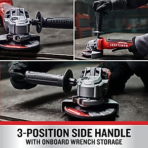 CRAFTSMAN V20 Cordless Angle Grinder, 4-1/2 inch, Bare Tool Only (CMCG451B)