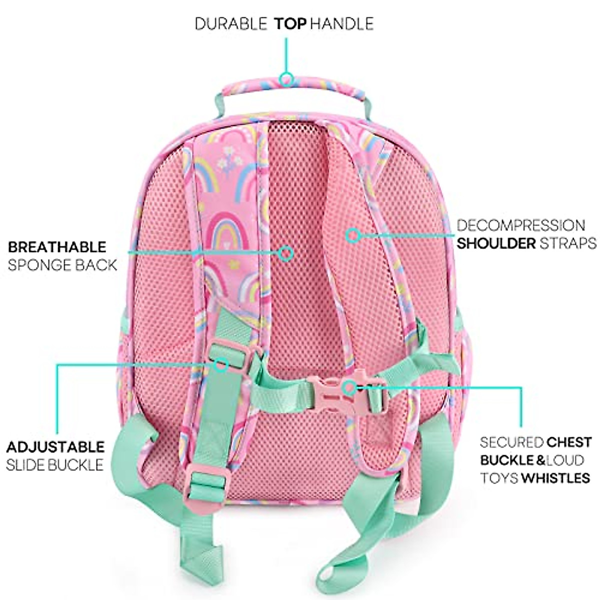 mibasies Toddler Backpack with Pencil case