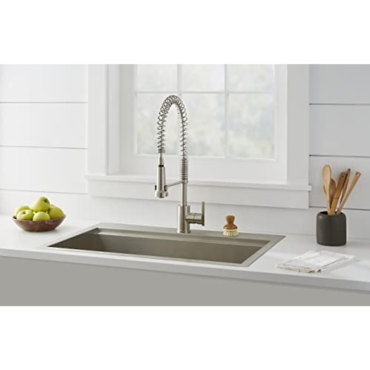 Gerber Plumbing Parma Pre-Rinse Kitchen Faucet with Spring Spout