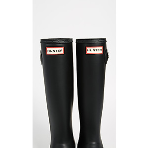 HUNTER Original Tour Packable Boot Black Matte 9 M