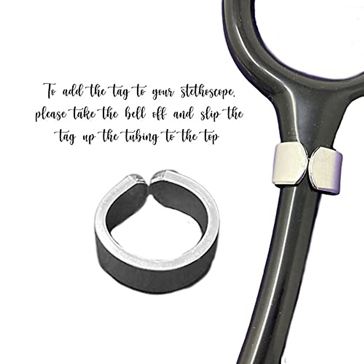 Stethoscope ID Tag Personalized, Stethoscope ID Name tag cuff - nurse gift - student nurse gift - Veterinary stethoscope, personalized name tag, Nurse Gift, Doctor Gift