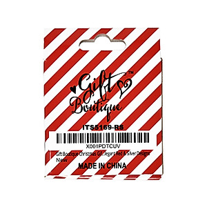 Gift Boutique Christmas Sticker Gift Tags Roll Box 110 Count Elegant Red & Silver Designs Personalized Holiday Self-Adhesive Name Labels Write On Then Peel & Stick for Wrapping Packages & Presents