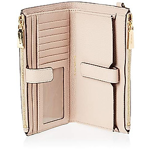 Michael Kors Adele Double-Zip Wristlet 7+ Soft Pink One Size