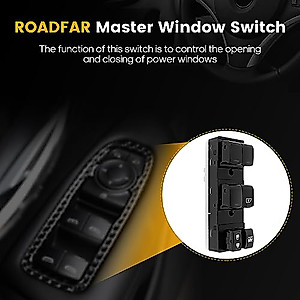 Window Switch Power Window Switch Driver Side fits for Nissan Cube 2009-2014 25401-1FC0A,254011FC0A, 254011FC1A