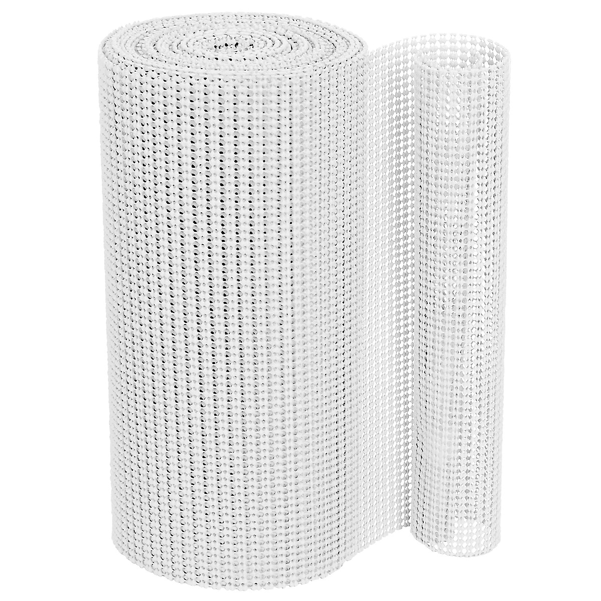 Smart Design Classic Grip Shelf Liner – 18in x 5ft – Non-Adhesive Drawer Liner with Strong Grip Helps Protect and Personalize Your Home Organization and Storage – White