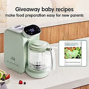 Baby Food Maker, 5 in 1 Baby Food Processor, Smart Control Multifunctional Steamer Grinder with Steam Pot, Auto Cooking & Grinding, Baby Food Warmer Mills Machine
