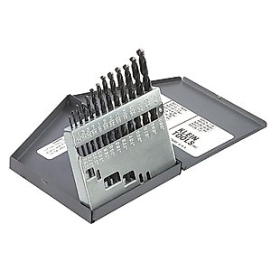 Klein Tools Regular-Point Drill-Bit Set, 13 Pc