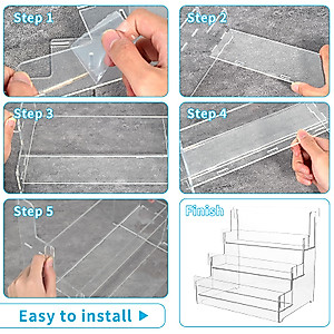 Greeting Card Display Acrylic Sticker Display Stand for Vendors Postcard Organizer Retail Display Racks Business Card Holder Mail Organizer Stamp Pad Holder Storage Rack for Desk Counter Retail