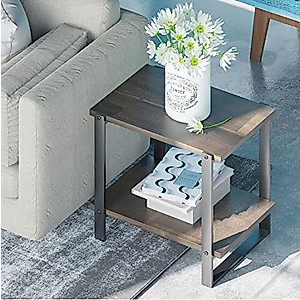 ZINUS Brock 21 Inch Solid Wood Side Table / End Table / Easy Assembly