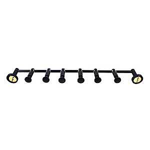 DNYSYSJ Rotating Coat Hooks, Wall-Mounted Coat Hooks Coat Rack, Vertical Wall Hanger with 6 Swivel Arms, Towel Hooks for Bathroom, Entryway Hooks for Scarves, Clothes, Handbags (Black)
