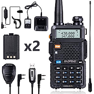 BaoFeng UV-5R 8 Watt Ham Radio BaoFeng Radio with Extra 1800mAh Battery and TIDRADIO 771 Antenna Dual Band Ham Radio Handheld Includes Full Kit BaoFeng Walkie Talkie