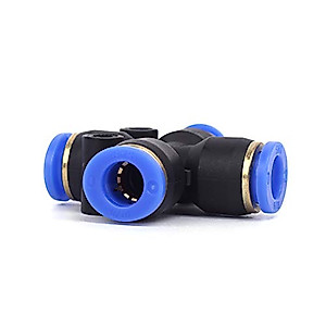 SNS Union Cross Type Plastic Push to Quick Connect Tube Fitting 4 Way 1/2" Tube OD (10 PCS) SPXL-1/2