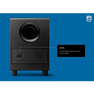 PHILIPS B5305 2.1 Soundbar Speaker with Wireless Subwoofer, Remote Control, Bluetooth Streaming and HDMI ARC (TAB5305) (Renewed)