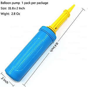 Balloon Pump Hand Held, 2Pack Inflator Air Pump for Balloons - Two-Way Dual Action- Ballon Inflator Pumping - Manual Baloon Inflators Machine with Balloons Tie Tool