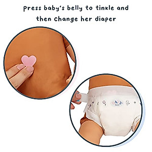 Baby Born My Real Baby Doll Ava - Light Brown Eyes: Realistic Soft-Bodied Baby Doll Ages 3 & Up, Sound Effects, Drinks & Wets, Mouth Moves, Cries Real Tears, Eyes Open & Close, Pacifier