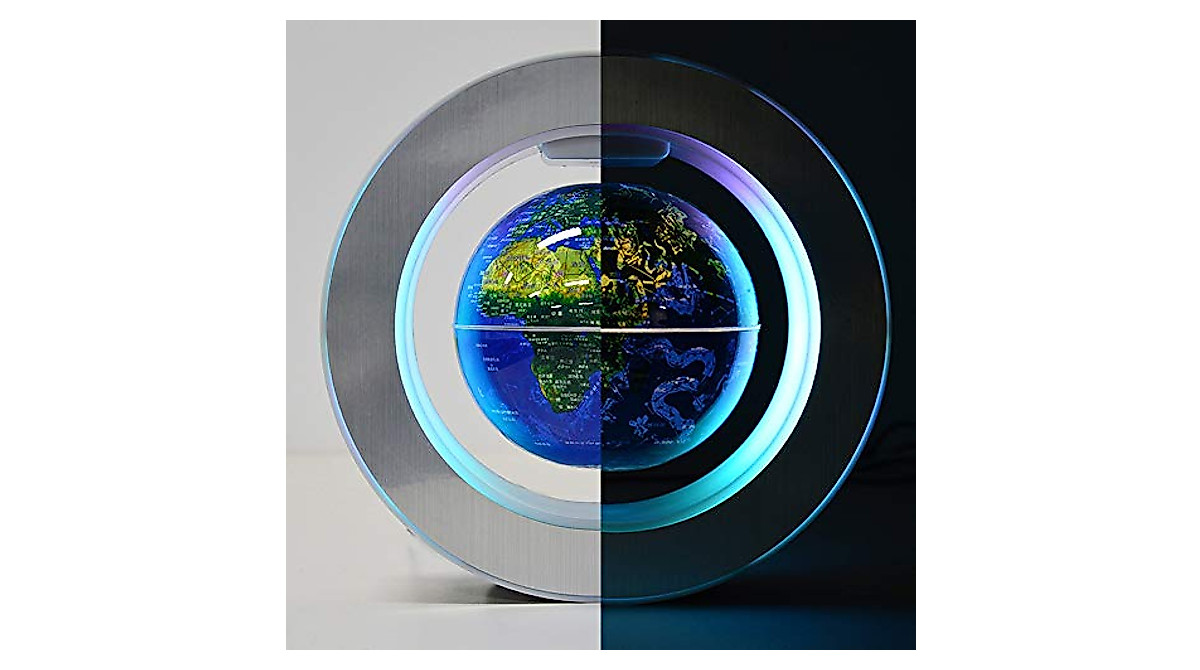 FUGEST Magnetic Levitation Globe - Floating World Map
