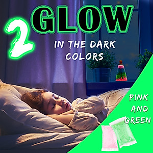 Sand Art Kit for Kids, Glow in the Dark Sand Art Bottles and Necklaces, Arts and Crafts STEM Toys for Boys and Girls, 8 Art Sand Colors Including 2 Glow in the Dark, Craft Gift for Boys and Girls 3+