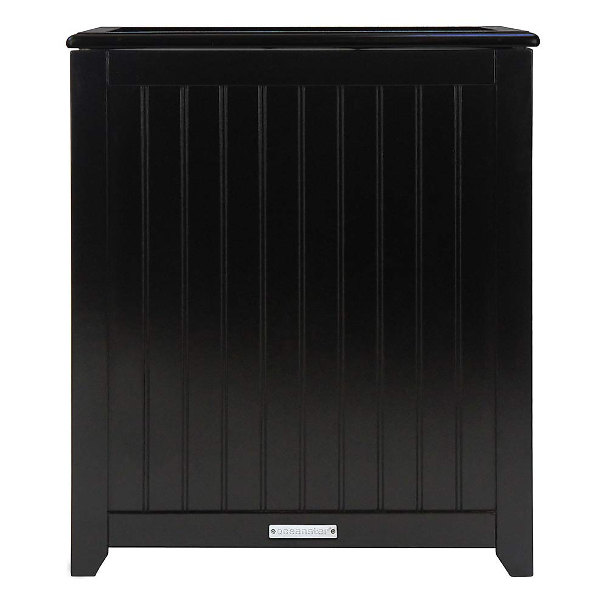 Oceanstar RHP0109MH Rectangular Laundry Wood Hamper, Dark Mahogany Finished