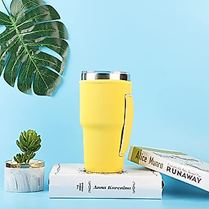 HaiMay 10 Pieces Reusable Iced Coffee Cup Sleeve Neoprene Insulated Sleeves Cup Cover Holder Tumbler Cup Drinks Sleeve Holder Idea for 30oz-32oz Cold Hot Beverages, Pure Colors Style