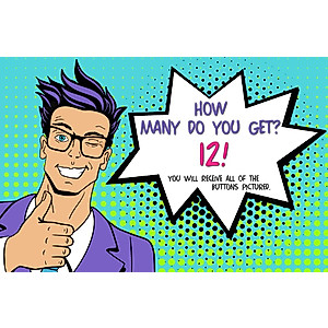 Red Cheerleader Buttons Pins