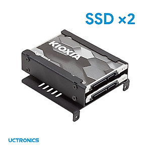 UCTRONICS SSD Baseplate for Raspberry Pi Cluster, Supports 2 Units of 2.5” Solid State Drives
