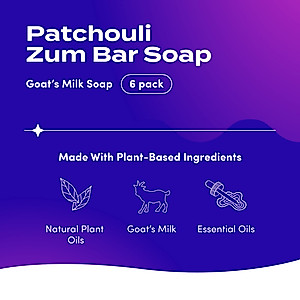 Zum Bar Goat's Milk Soap - Patchouli - 3 oz (6 Pack)
