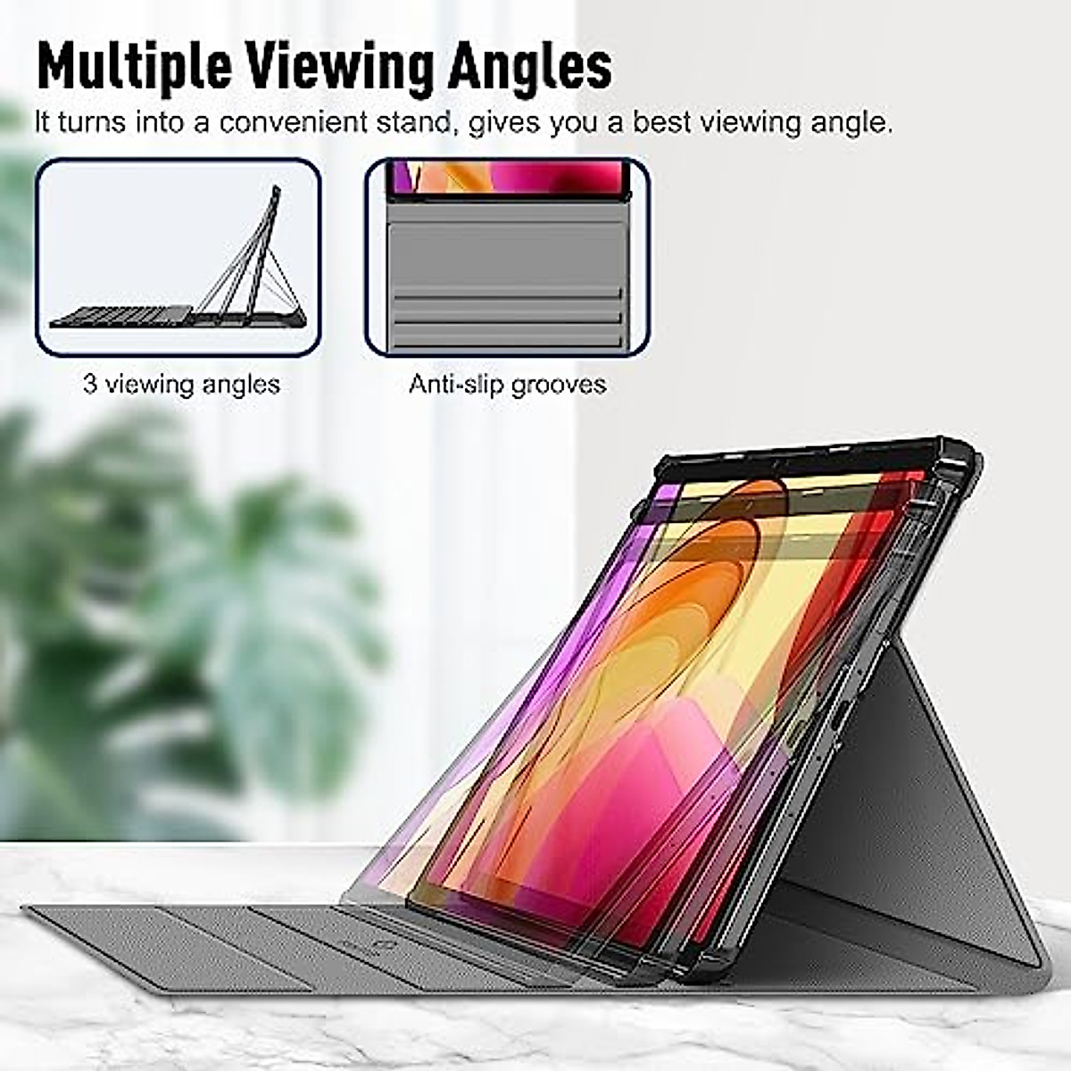 Fintie Keyboard Case for Amazon Fire Max 11 (13th Generation, 2023 Release), Slim Lightweight Cover with Detachable Bluetooth Keyboard, Black