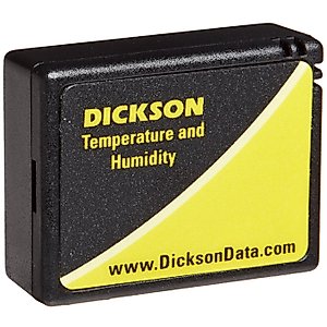 Dickson TK550 Compact Temperature and Humidity Data Logger, -4F to 158F Temperature Range, 0-95% RH Non-Condensing Humidy Range, Pack of 12
