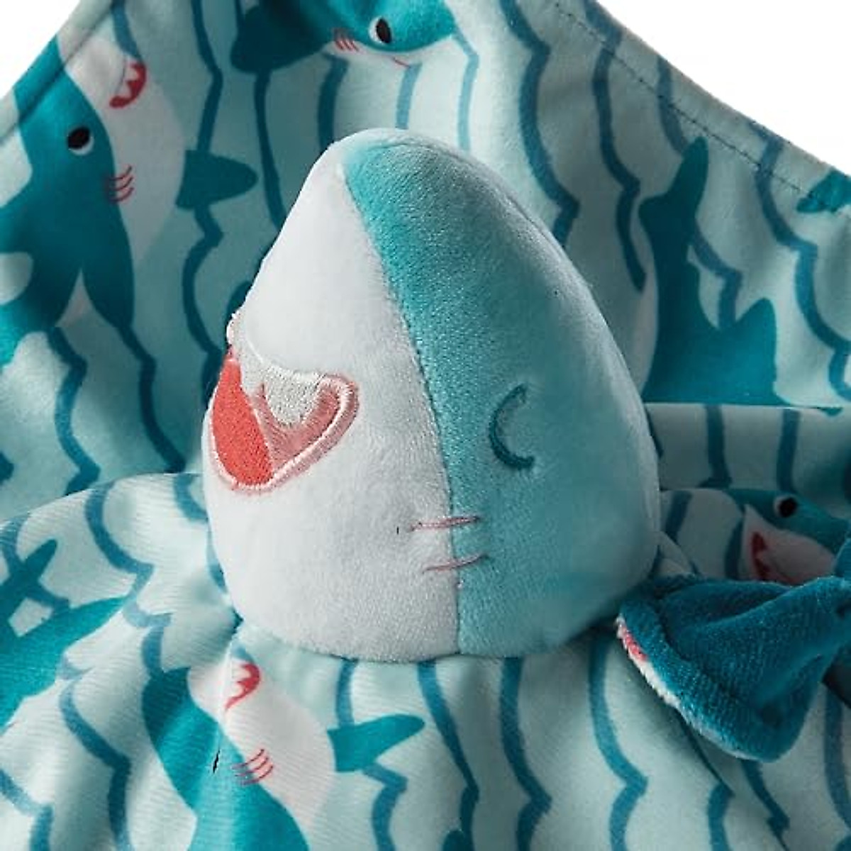 Mary Meyer Sweet Soothie Lovey Security Blanket, 10 x 10-inches, Shark