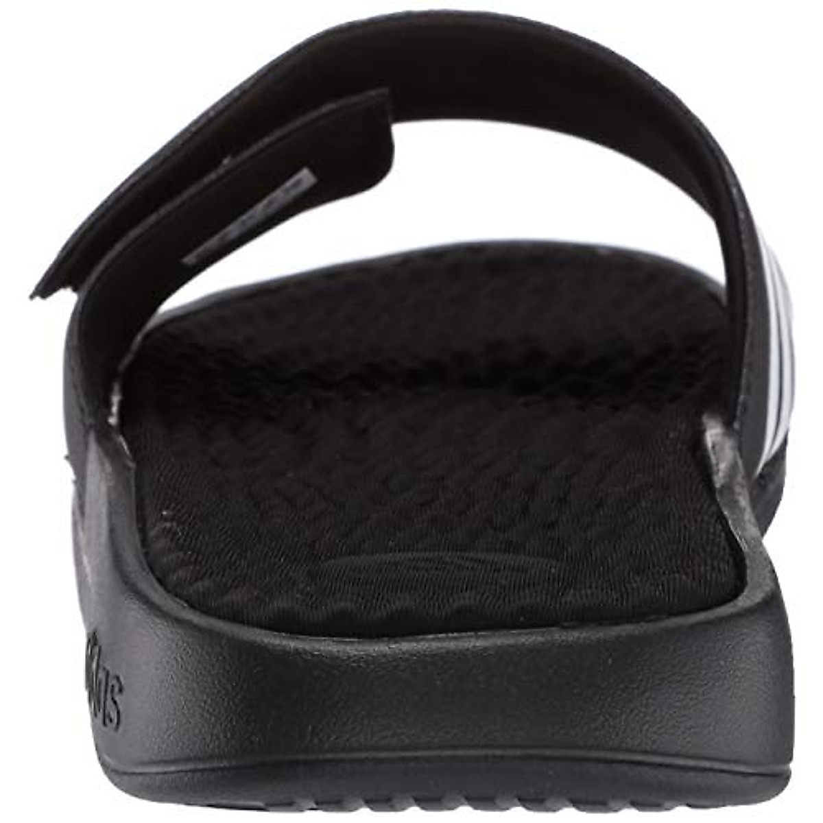 adidas Unisex Adissage Tuned Slides Sandal, Black/White/Black, 7 US Men