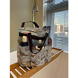 ROMYtendency Shower caddy, mesh shower tote bag, multi storage bath caddy with Shower ball set
