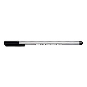 Staedtler Triplus Fineliner Pens, 0.3mm, Black, Pack of 10 (334-9)